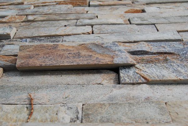 Emerald Autumn Quartzite Riven Cladding - Quarry Direct